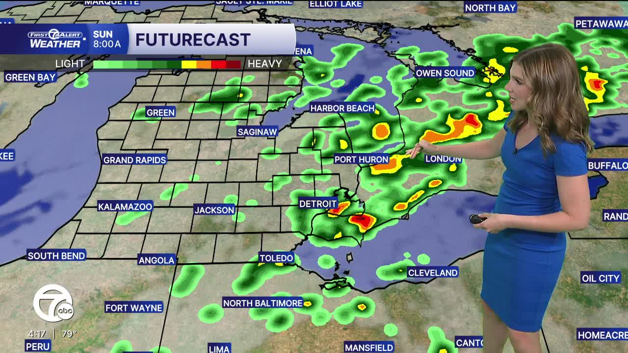 Sunny Saturday, storms early Sunday