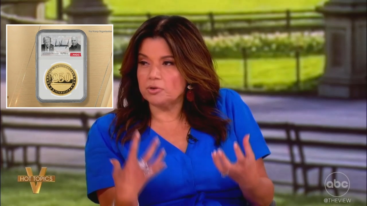 No end to the grift! Ana Navarro goes off on Trump’s $12K commemorative ...