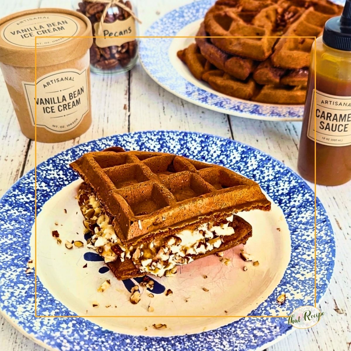 Turtle waffle ice cream sandwiches: A creative twist on classic flavors