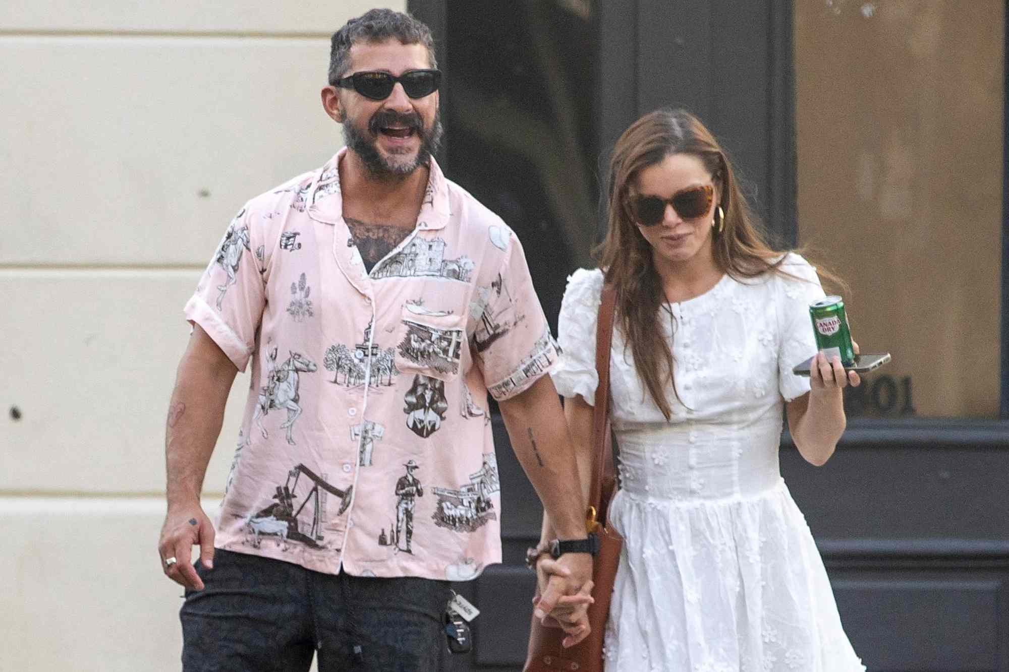Shia LaBeouf spends 40th birthday with girlfriend Nicole Mumphrey in ...