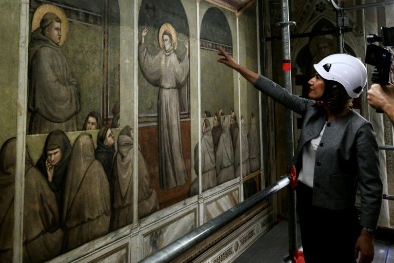 Florence's Giotto frescoes restored to glory after renovation