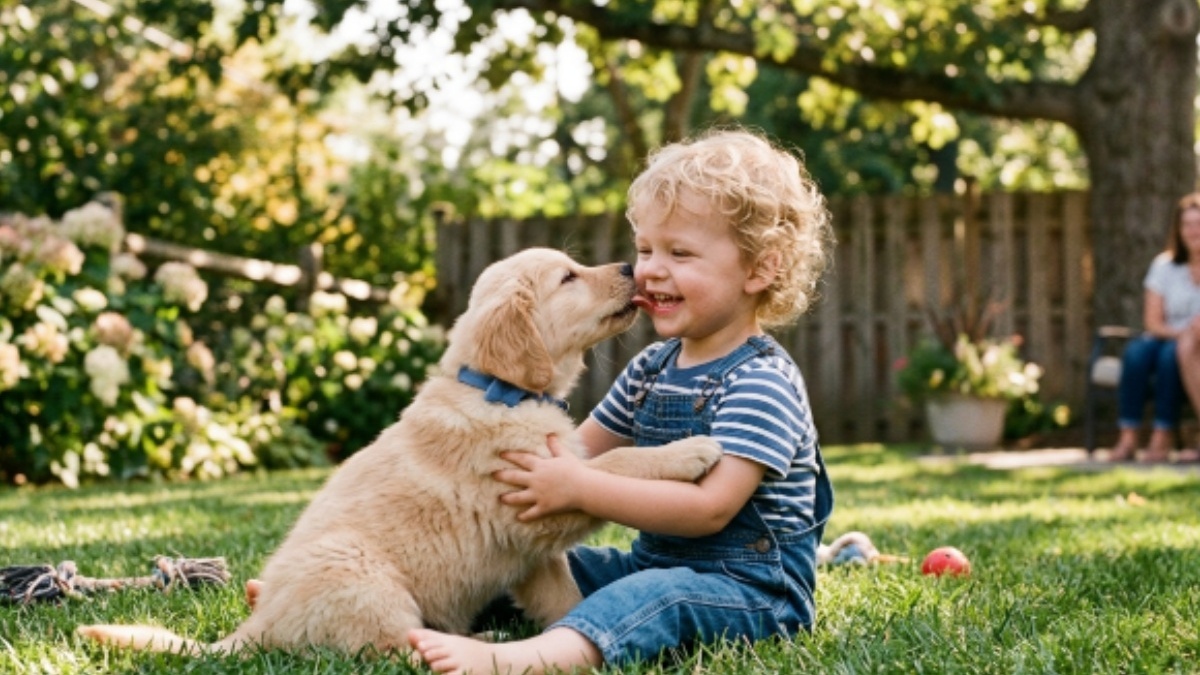 15 dog breeds known for their sweet and affectionate nature with children