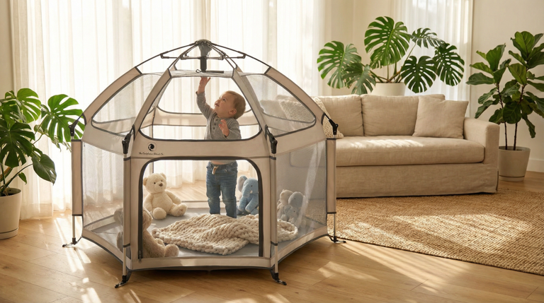 Parents are calling this the no-stress playpen (it pops open in one ...