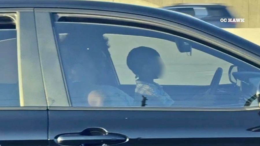 Video shows child behind the wheel on a busy Southern California freeway