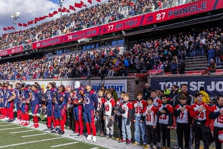 The singer performing the national anthem tonight at the Alouettes game ...