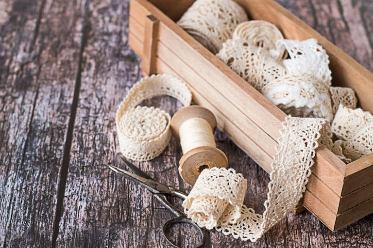 Make DIY lace earrings (three easy steps!)