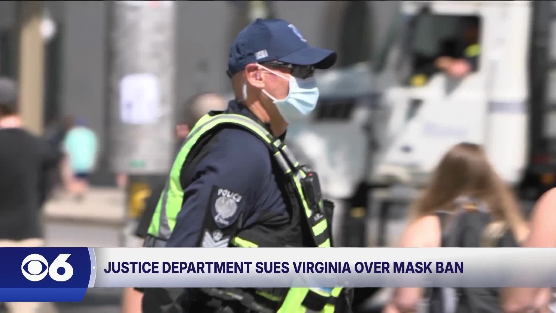 Justice Department sues Virginia over mask ban; governor says they 'sow ...