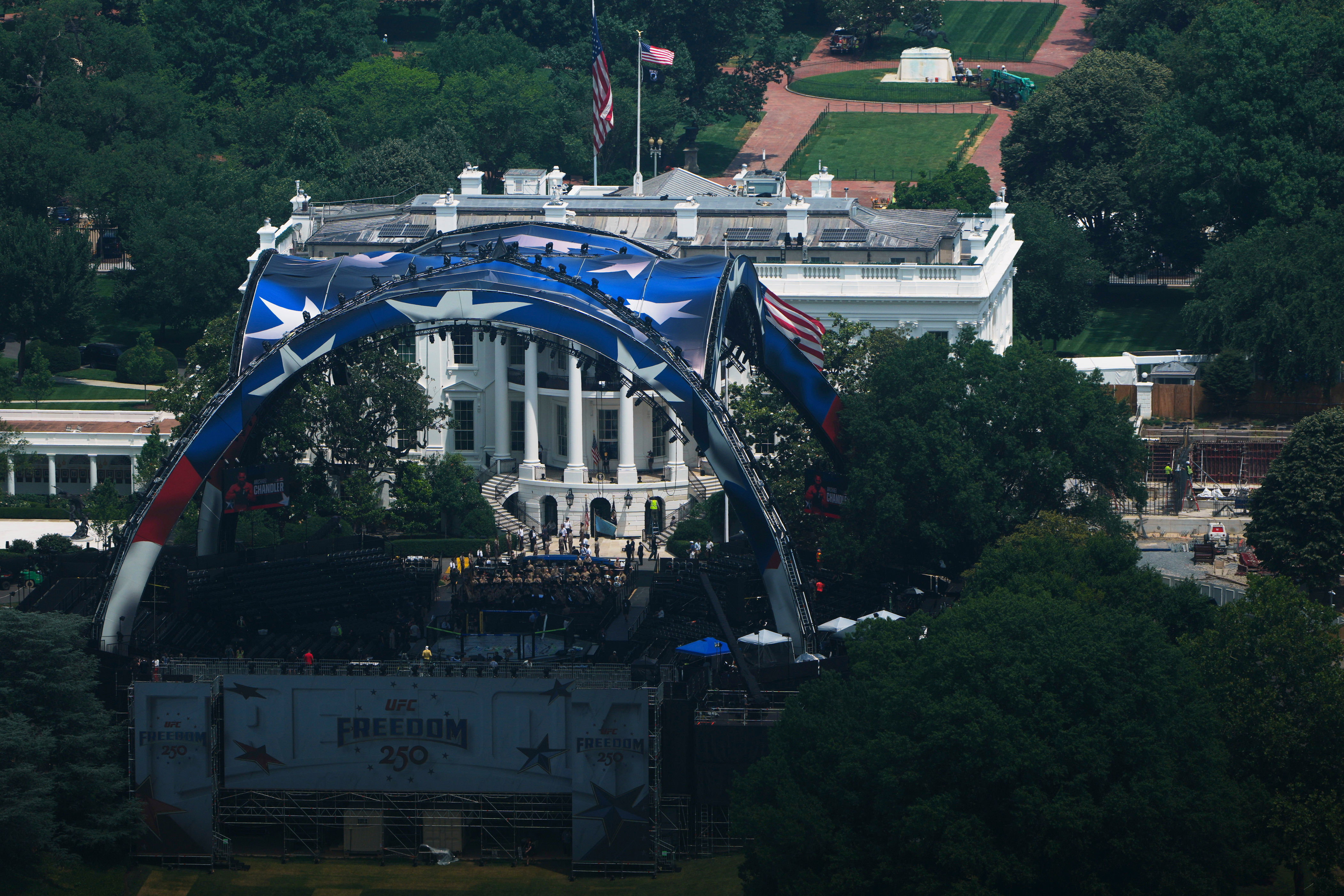 Judge rules Trump can stage UFC fights on White House's South Lawn this ...