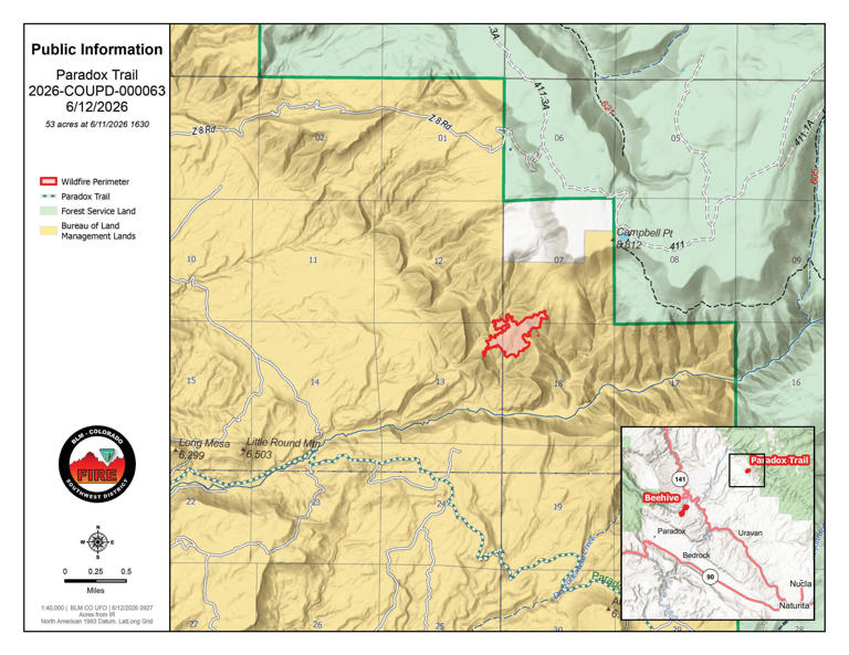Wildfires latest: Crews make good progress on Beehive and Paradox Trail ...