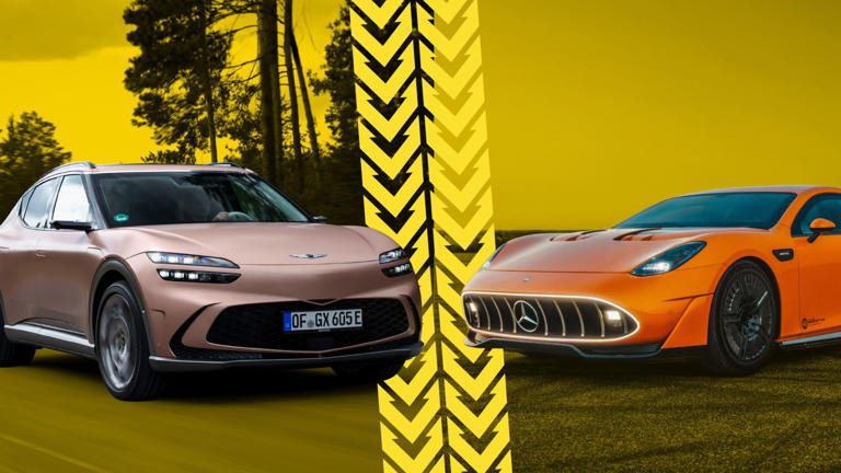 Genesis GV60 vs Concept AMG GT XX electric luxury meets extreme performance