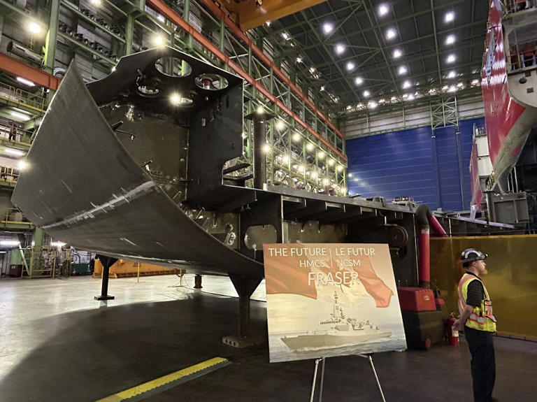 Halifax shipyard workers lay backbone for first of Canada's 15 River ...
