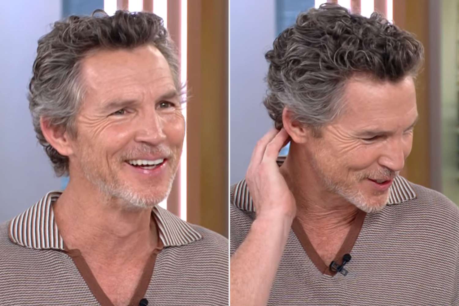 The Pitt's Shawn Hatosy blushes as he admits he's still getting used to ...