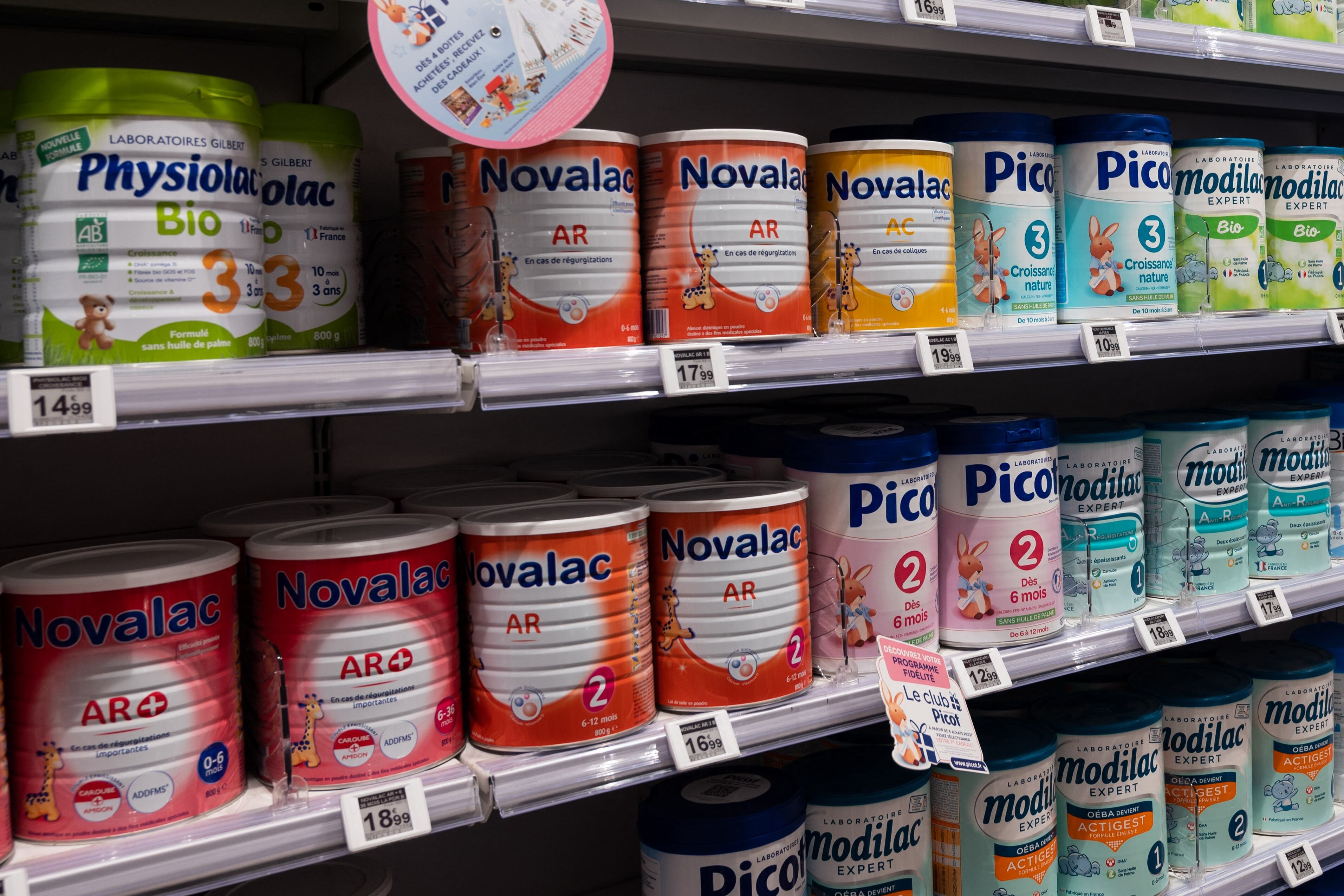 Un nouveau lot de lait infantile rappelé, « aucun lien » avec la toxine ...