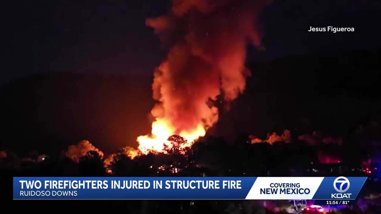 Two firefighters injured while fighting fire in Ruidoso Downs
