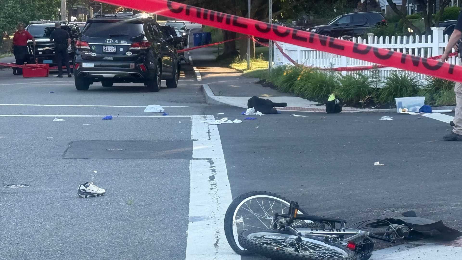 Young boy on bike struck by car on the South Shore
