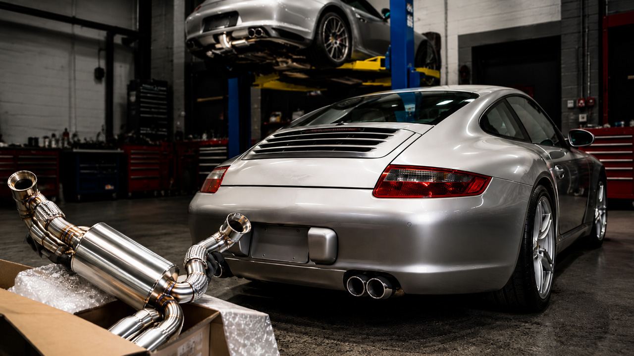 Giving the cheapest Porsche 911 a serious exhaust upgrade