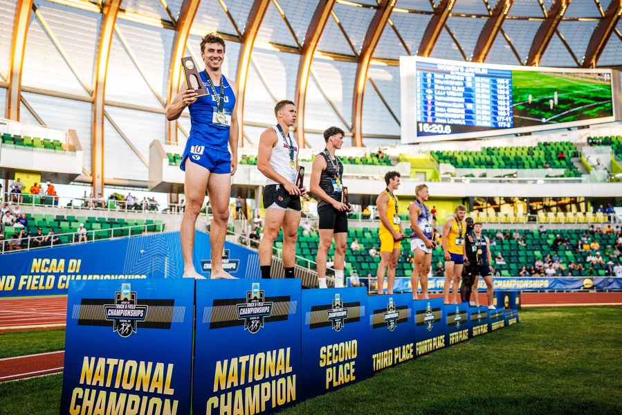 Ben Barton wins NCAA decathlon championship