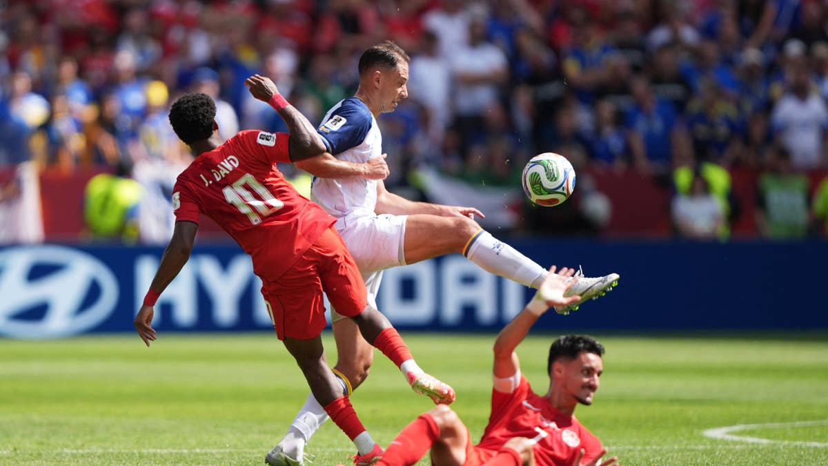 Sead Kolašinac's incredible goal-line save secures Bosnia's victory ...