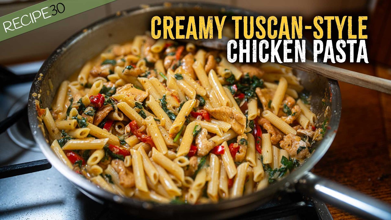 Creamy sun-dried tomato pasta
