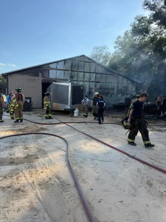 Warehouse burns in Wicksburg