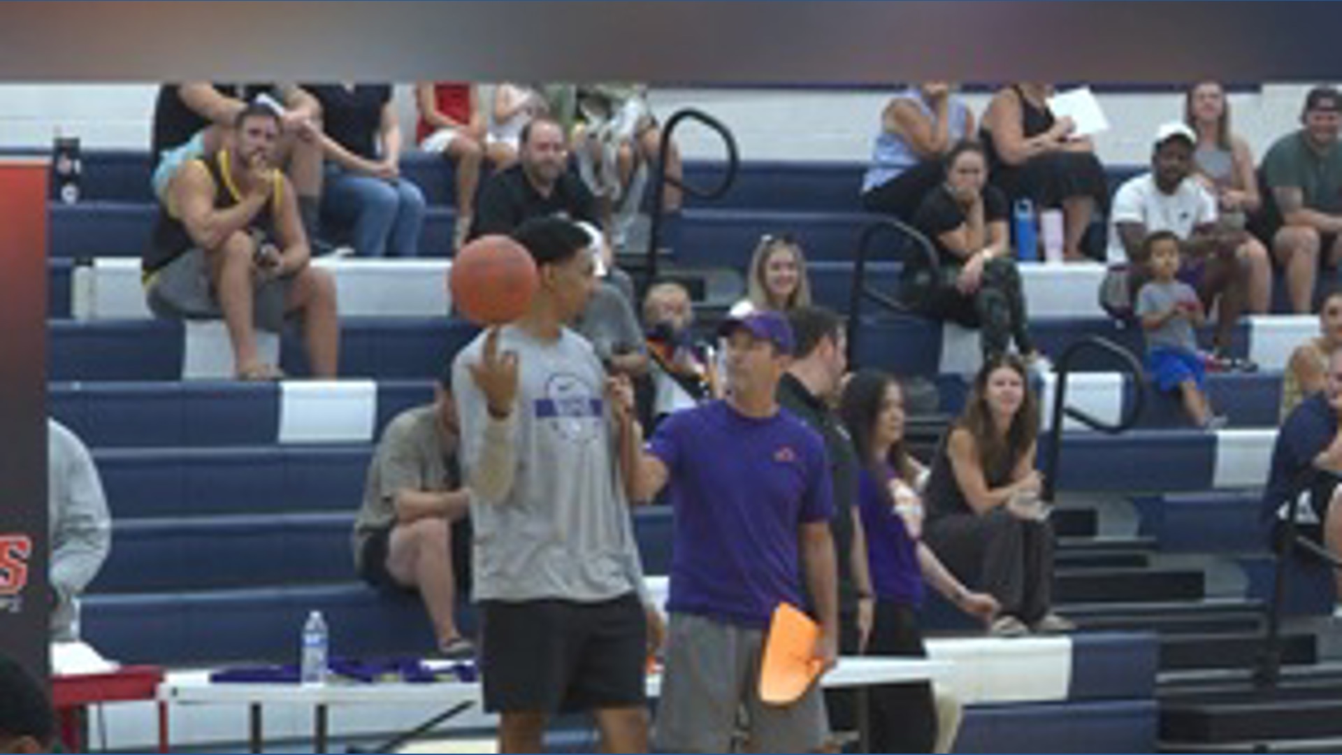 Ryan Dunn attends Suns basketball camp