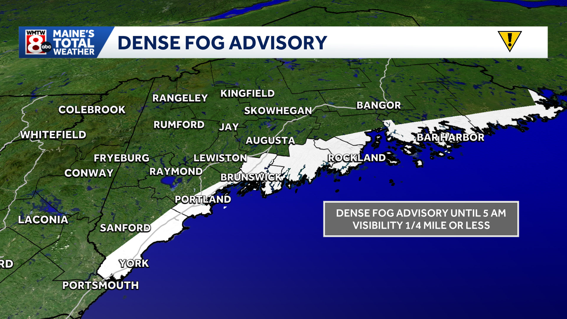 Dense fog advisory in effect through Saturday morning