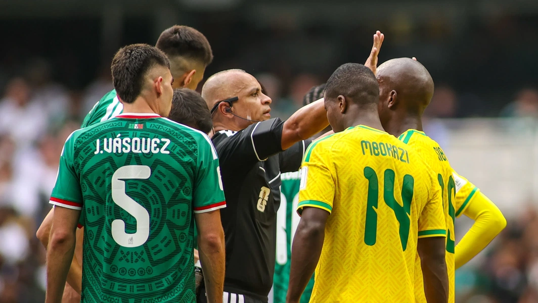 Broos questions second red card in South Africa's World Cup loss
