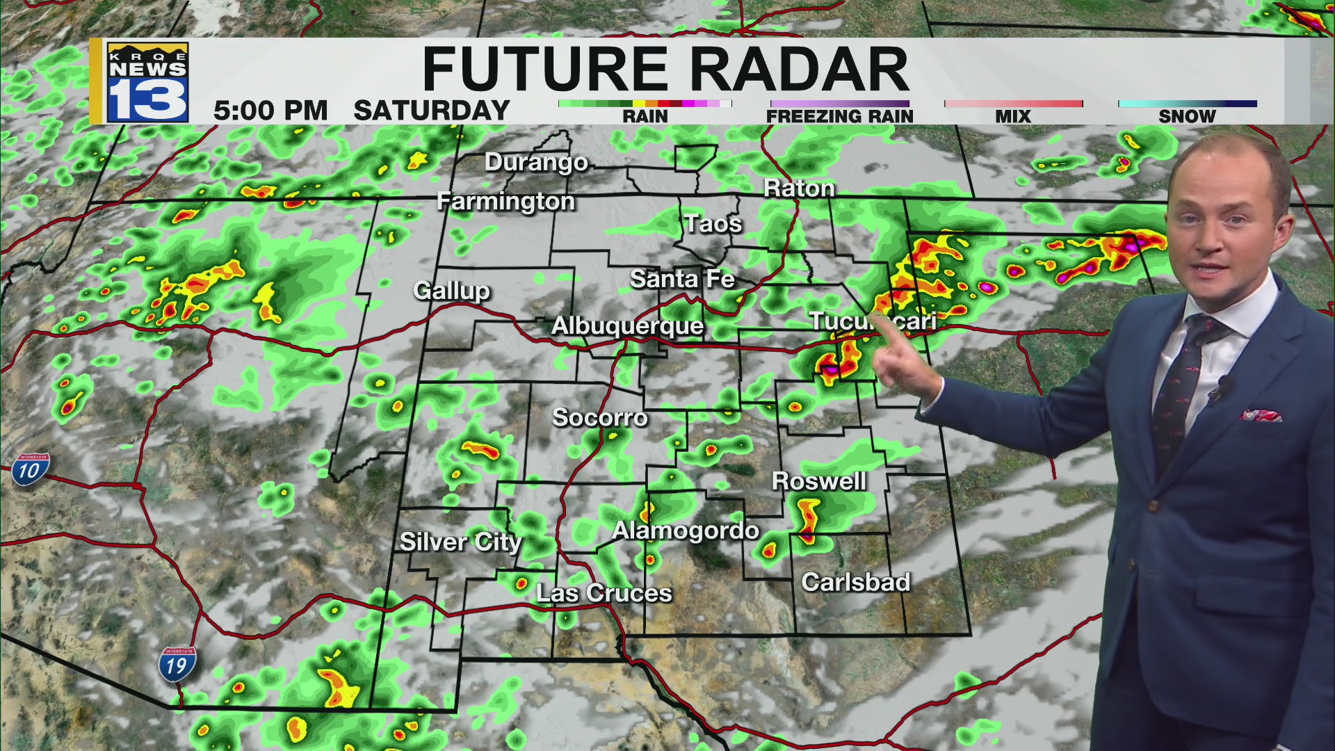 Storm chances continue through the weekend across New Mexico