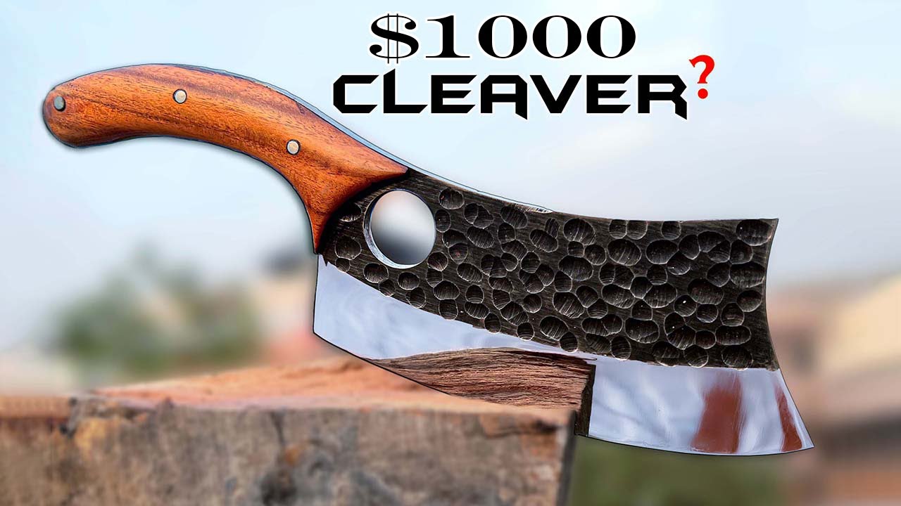 I forged a meat cleaver from scrap steel 🔥
