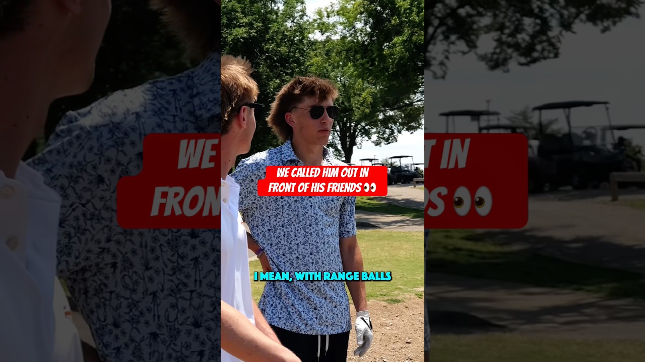 We called him out in front of his friends 👀