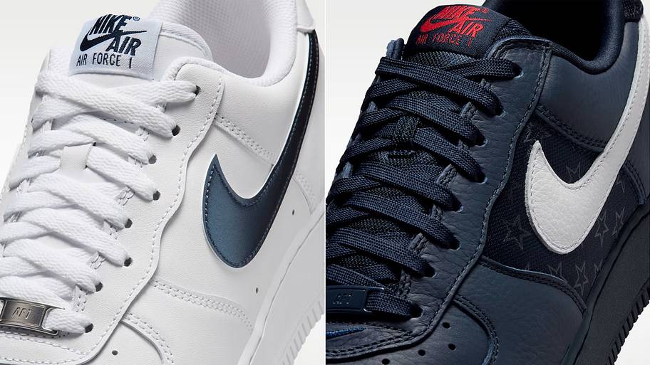 The Nike Air Force 1 Low scores two patriotic colorways