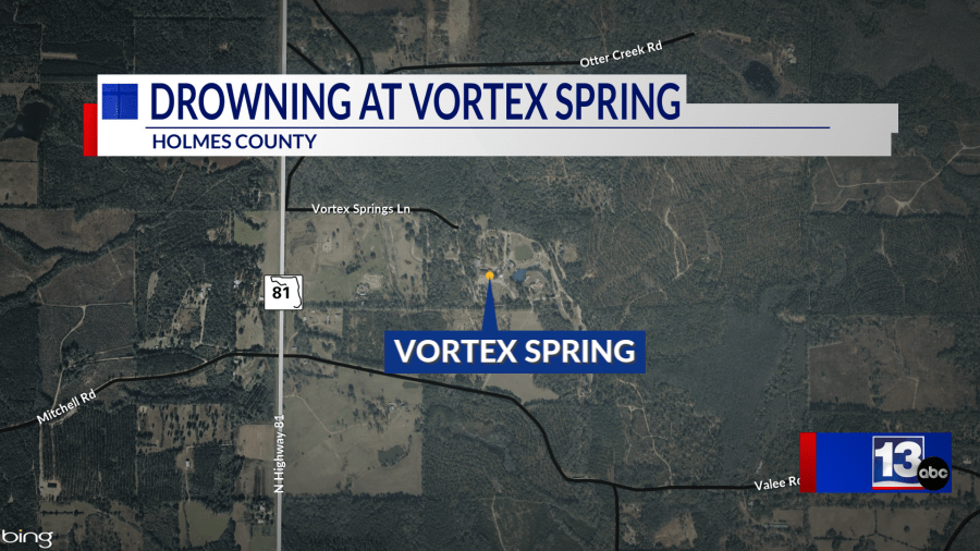 Drowning at Vortex Springs claims one life in Holmes County