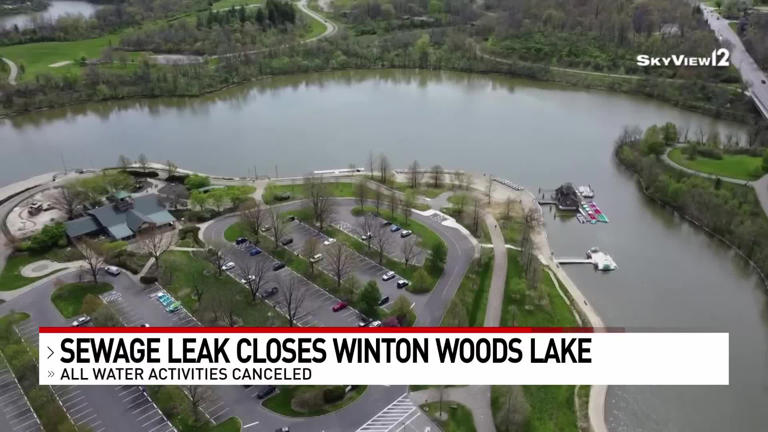 Sewage leak halts water activities at local lake