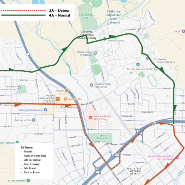 Which SLO roads are closing for Cal Poly graduation? Where can I park?