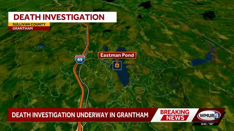 Police investigate death at Eastman Pond in Grantham