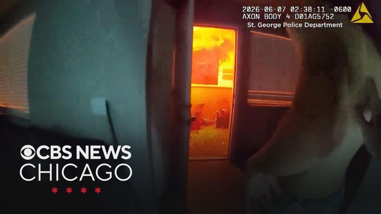 Dramatic fire rescue caught on Utah police body camera