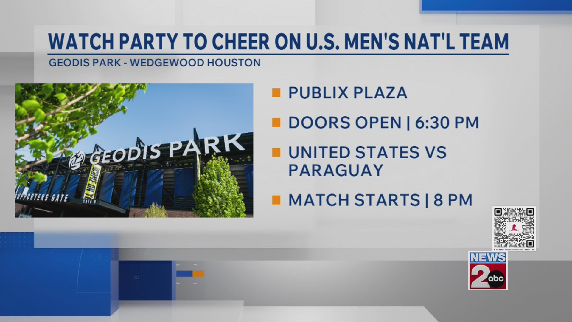 Geodis Park hosting watch party to cheer on US men's national team