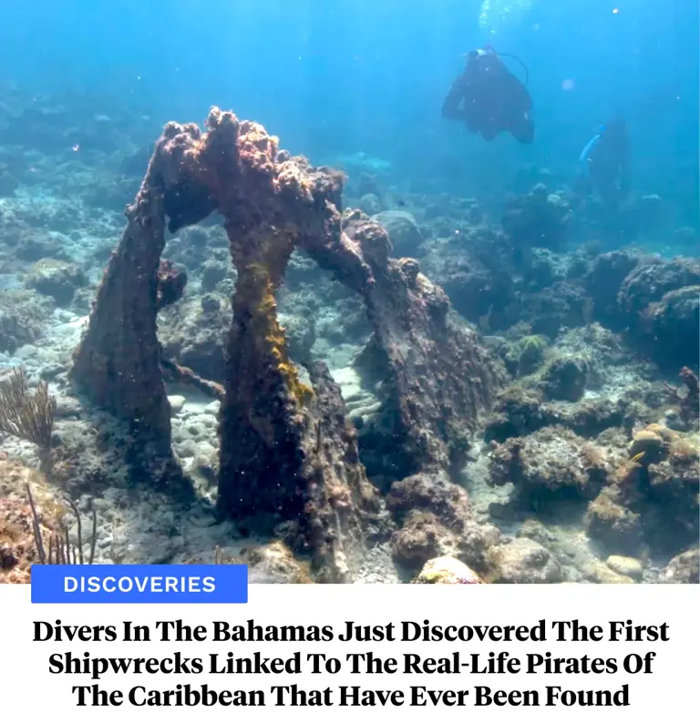 The first-ever shipwrecks linked to the real pirates of the Caribbean ...