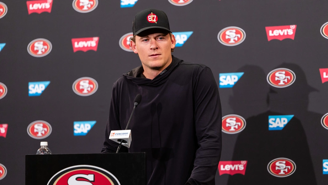 George Kittle defends Shanahan, backs Mac Jones amid trade talk