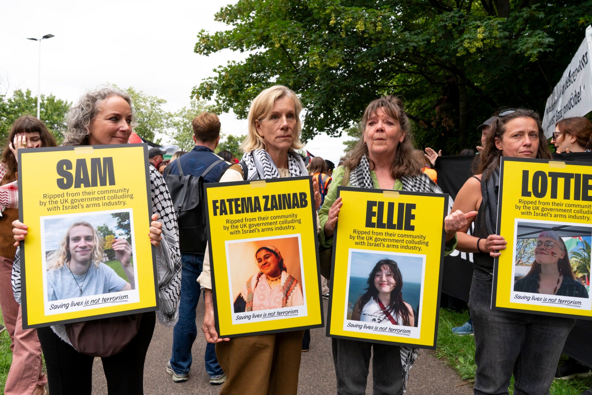 Four Palestine Action activists jailed for over 26 years over Elbit raid