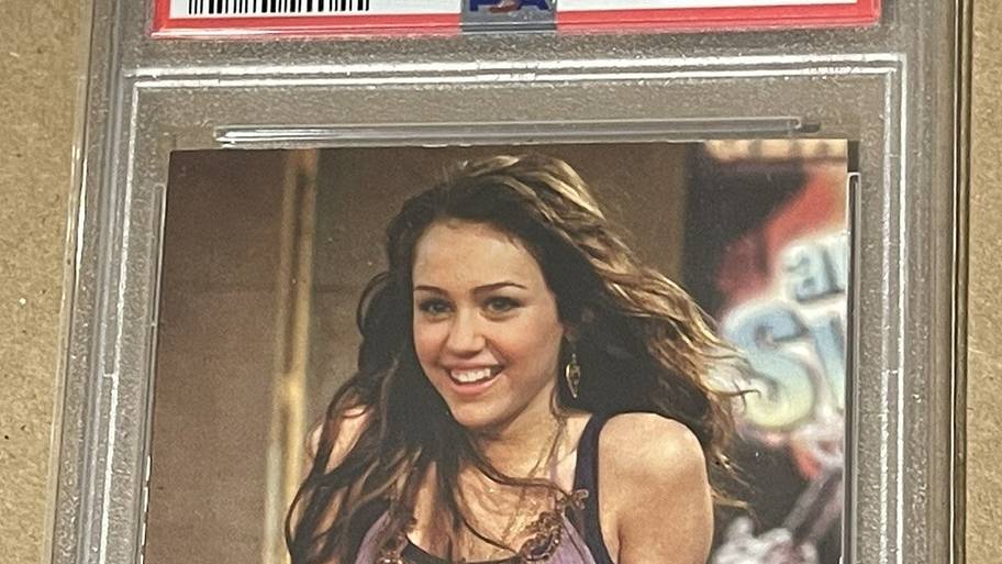 Miley Cyrus signed limited-edition Hannah Montana trading cards