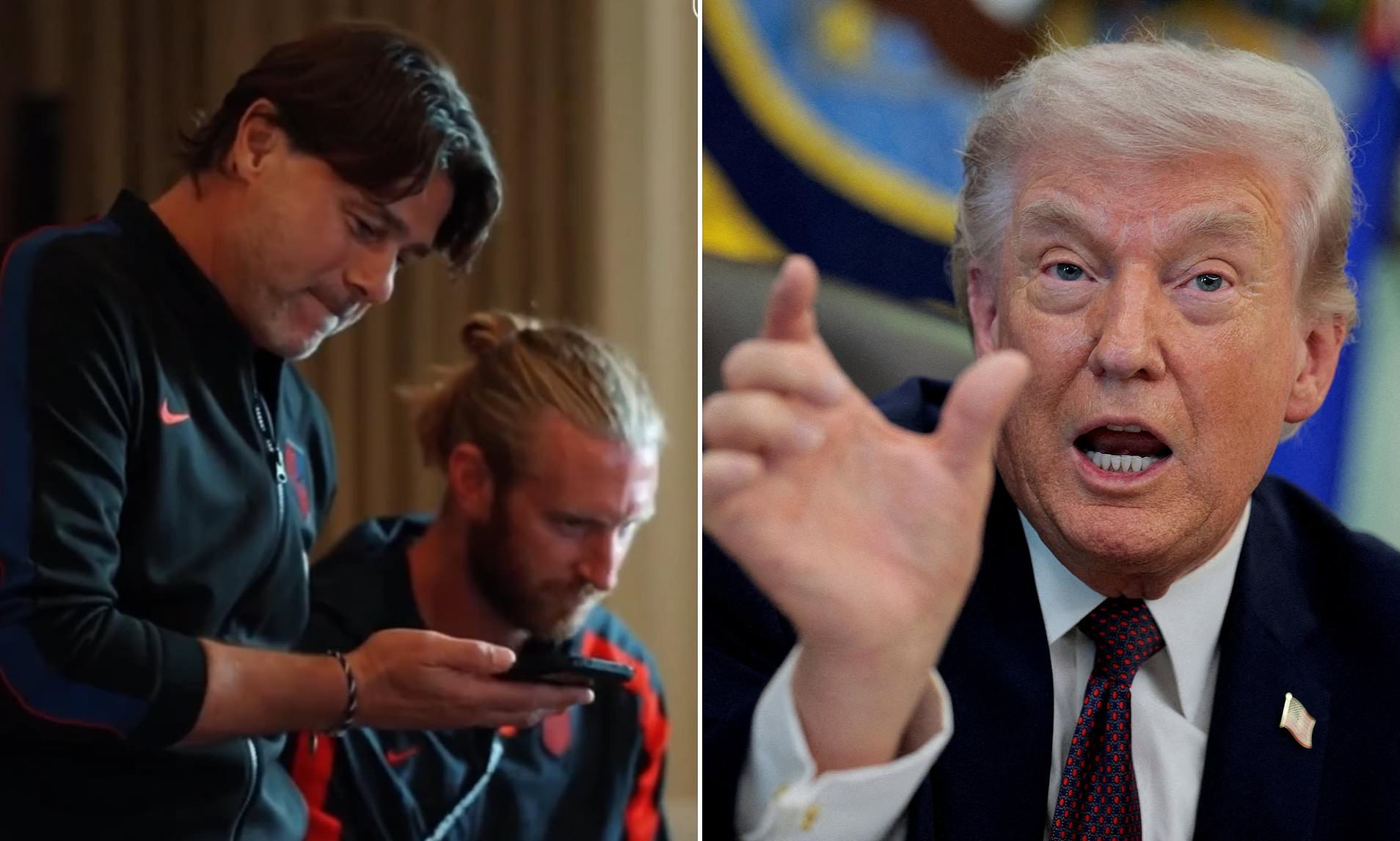 Trump calls USA players on eve of World Cup opener and issues rallying ...