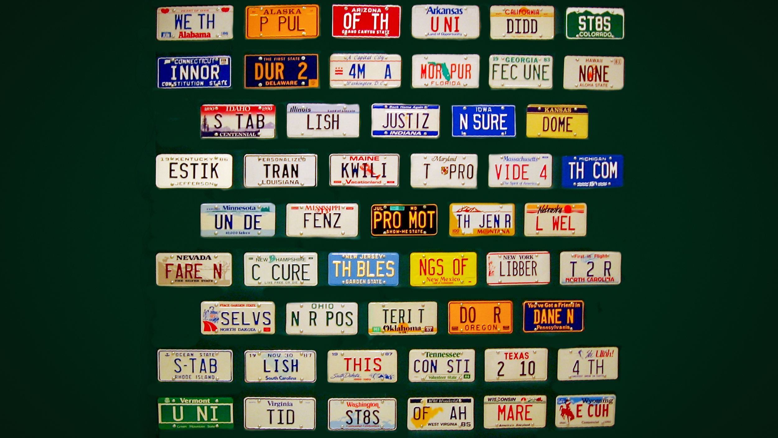 The license plate game has gone pro