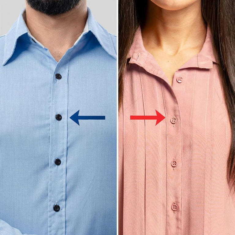Here’s why buttons and zippers are on different sides of clothing for ...
