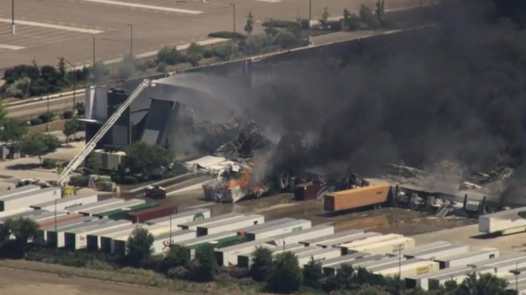 Fears rise over massive Tracy warehouse fire impacting medical supply chain