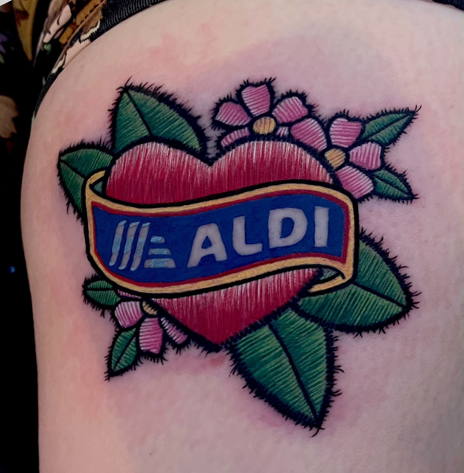 Customer's decision to be inked with the Aldi logo goes viral