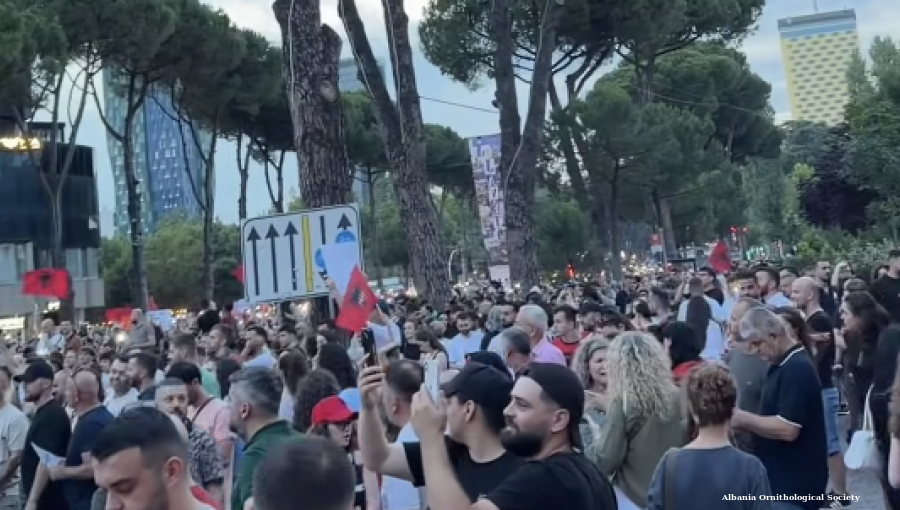 Clashes erupt in Tirana as anti-government protesters confront ...