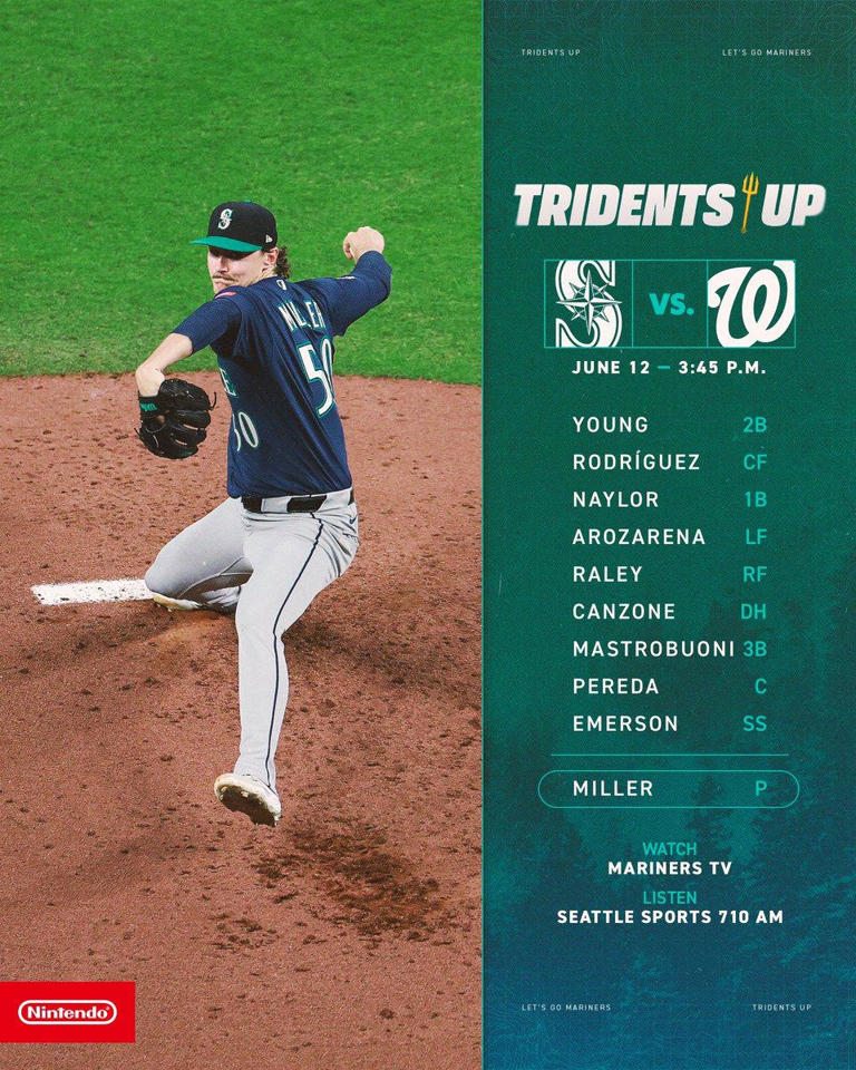 Mariners at Nationals rain delay updates: Friday June 12, 2026