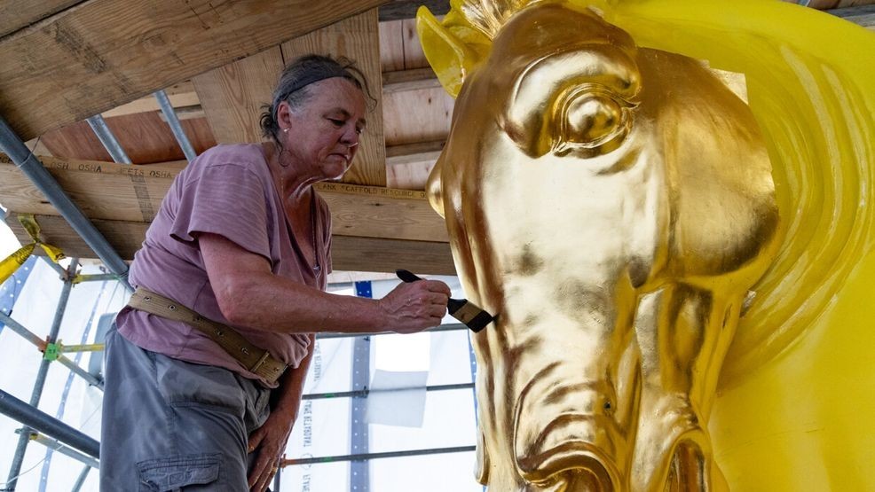 President Trump shares photos of DC's Arts of War sculptures as ...