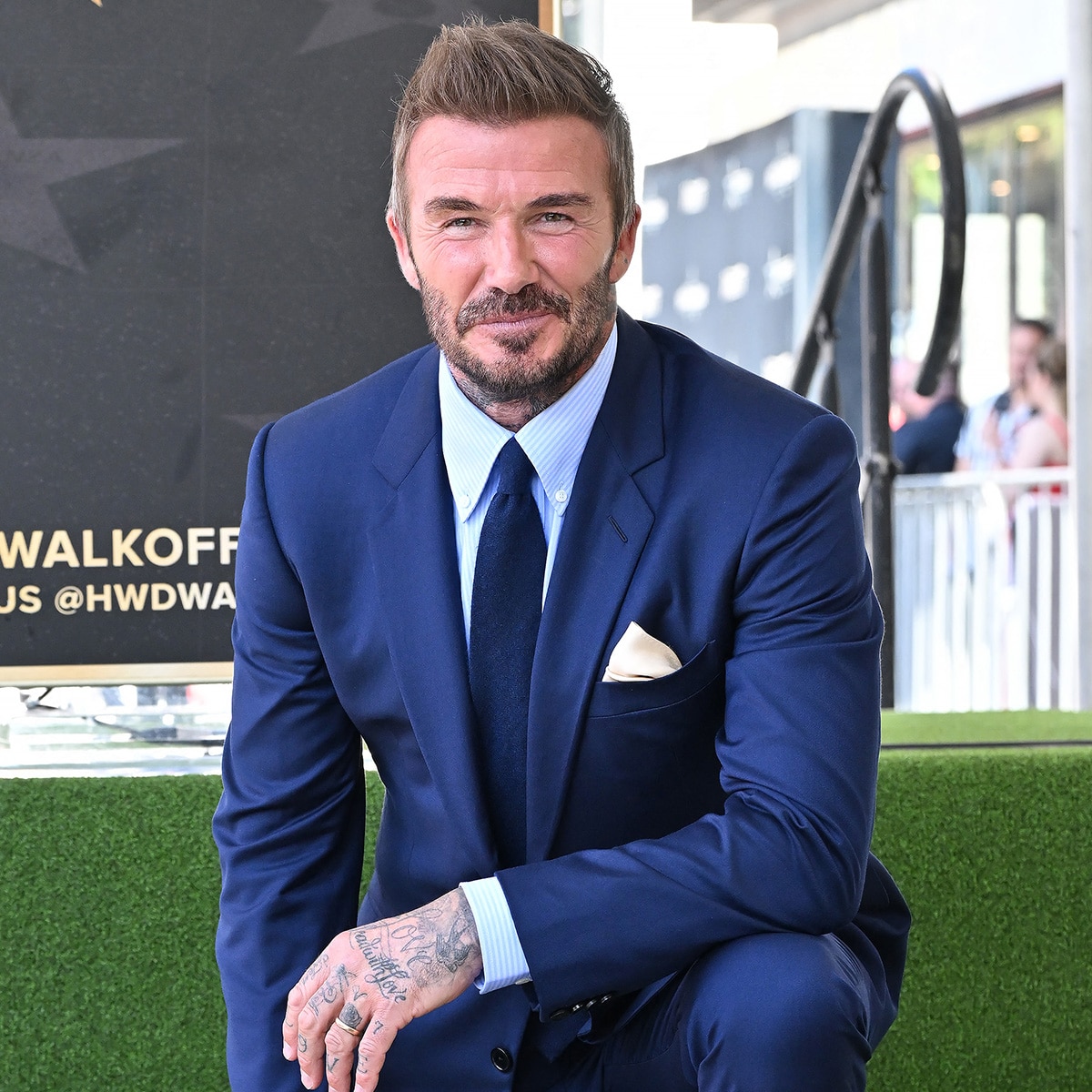 David Beckham tears up thanking his family at Walk of Fame ceremony
